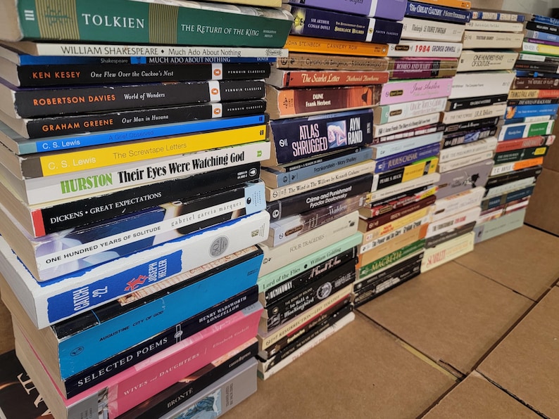 Classic Literature Paperback Books - Random UNSORTED Lot of 10 - Etsy
