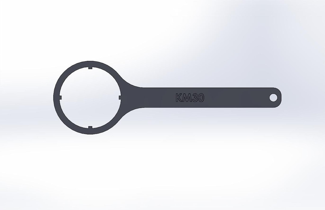 KM Lock Nut Wrench, STEP and DXF File Set, KM21 to KM30 Wrench, for ...