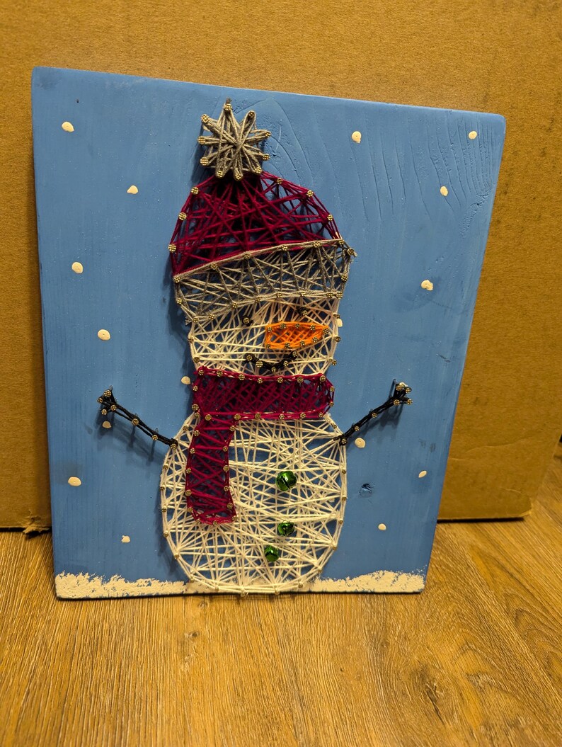 DIY Snowman String Art Kit - Etsy