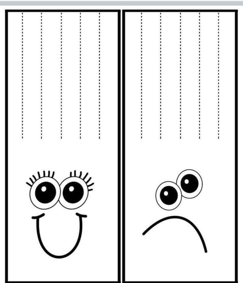 Fine Motor Skill Activity Tracing and Cutting, Tracing Practice, Line ...