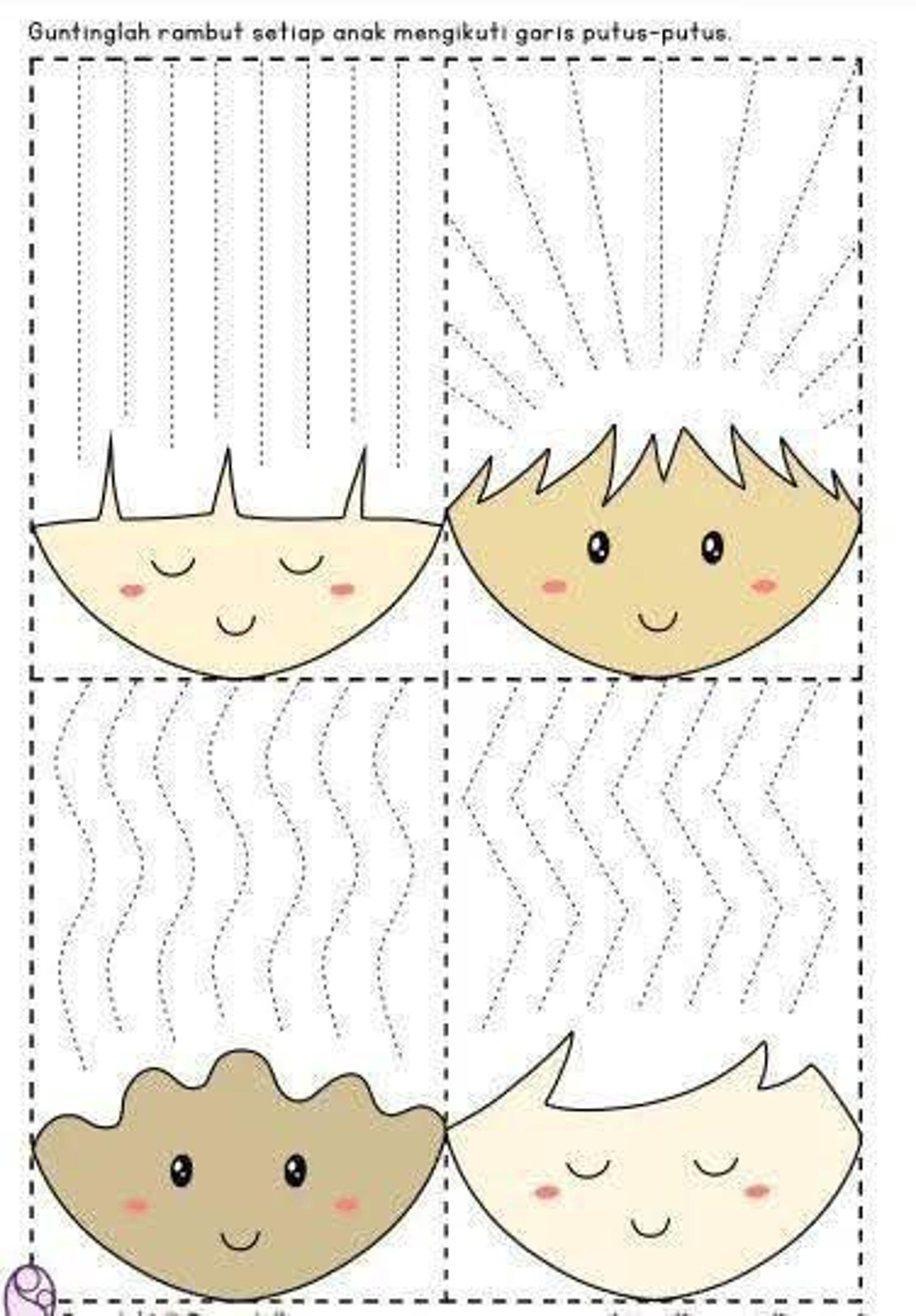 Fine Motor Skill Activity Tracing and Cutting, Tracing Practice, Line ...