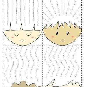 Fine Motor Skill Activity Tracing and Cutting, Tracing Practice, Line ...