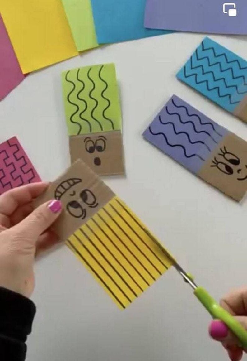 Fine Motor Skill Activity Tracing and Cutting, Tracing Practice, Line ...