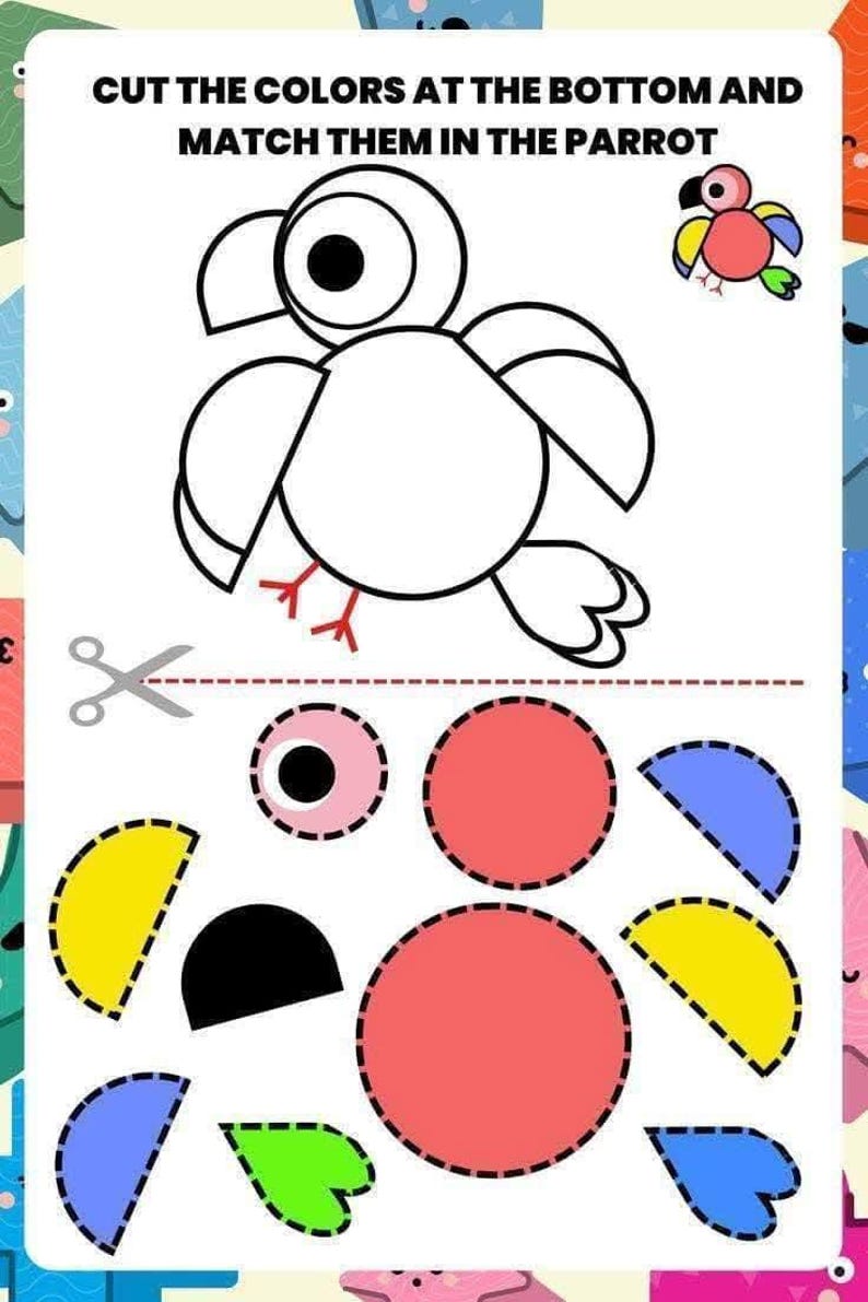 Preschool Fine Motor, Kid Art Project Printable, Fine Motor Skill ...