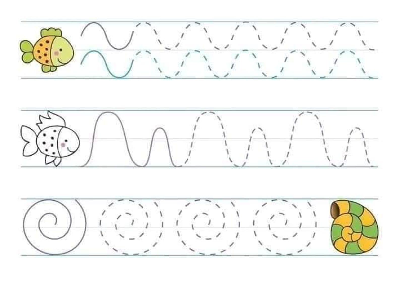 Line Tracing, Fine Motor Skill Activity Tracing, Tracing Practice ...