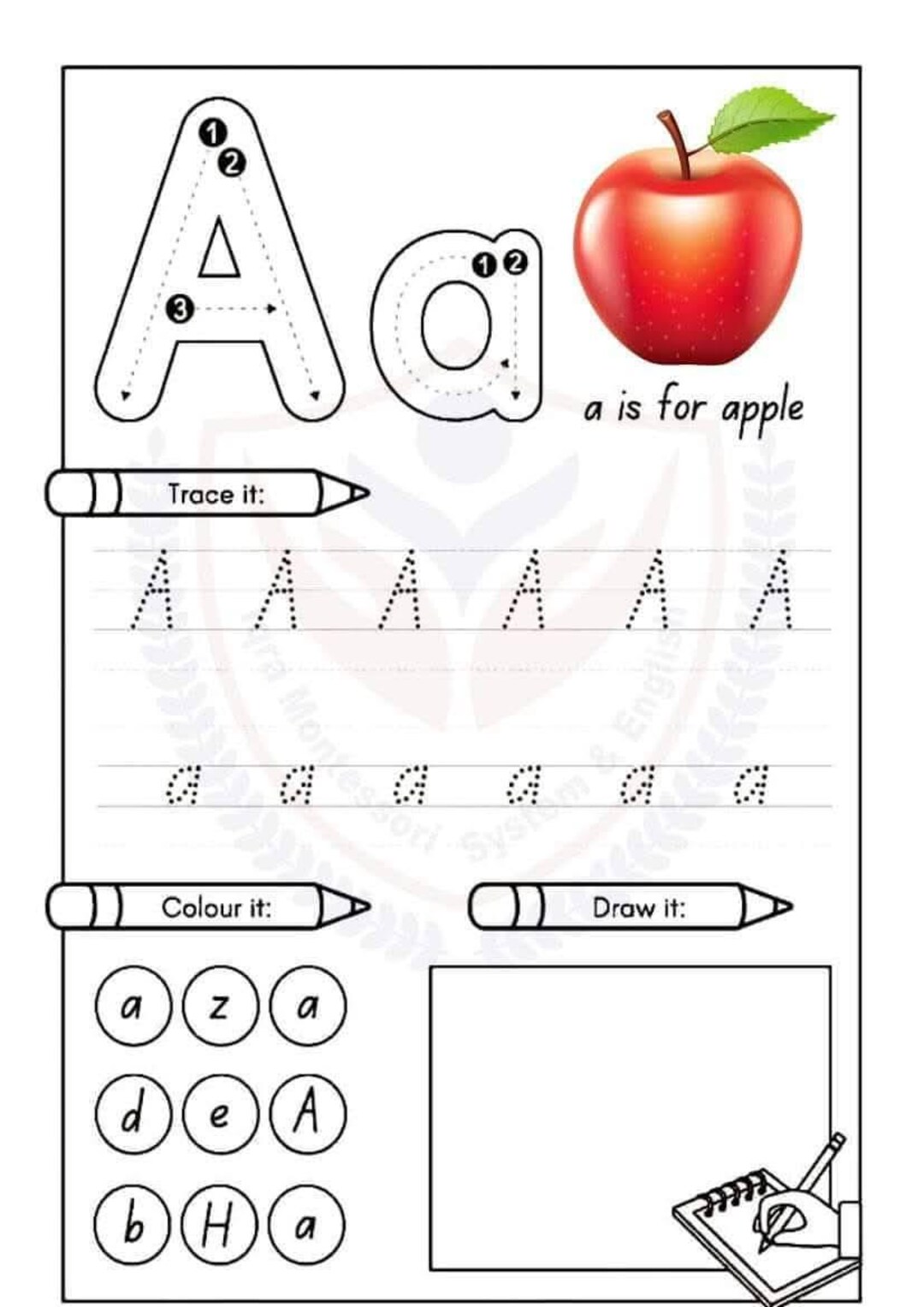 Aa-zz Letters Tracing, Preschool Worksheet Printable, Handwriting ...