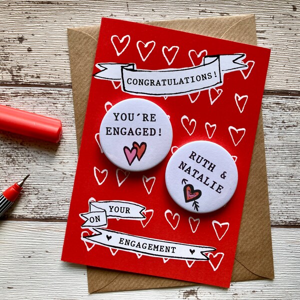 Engagement Card - Etsy