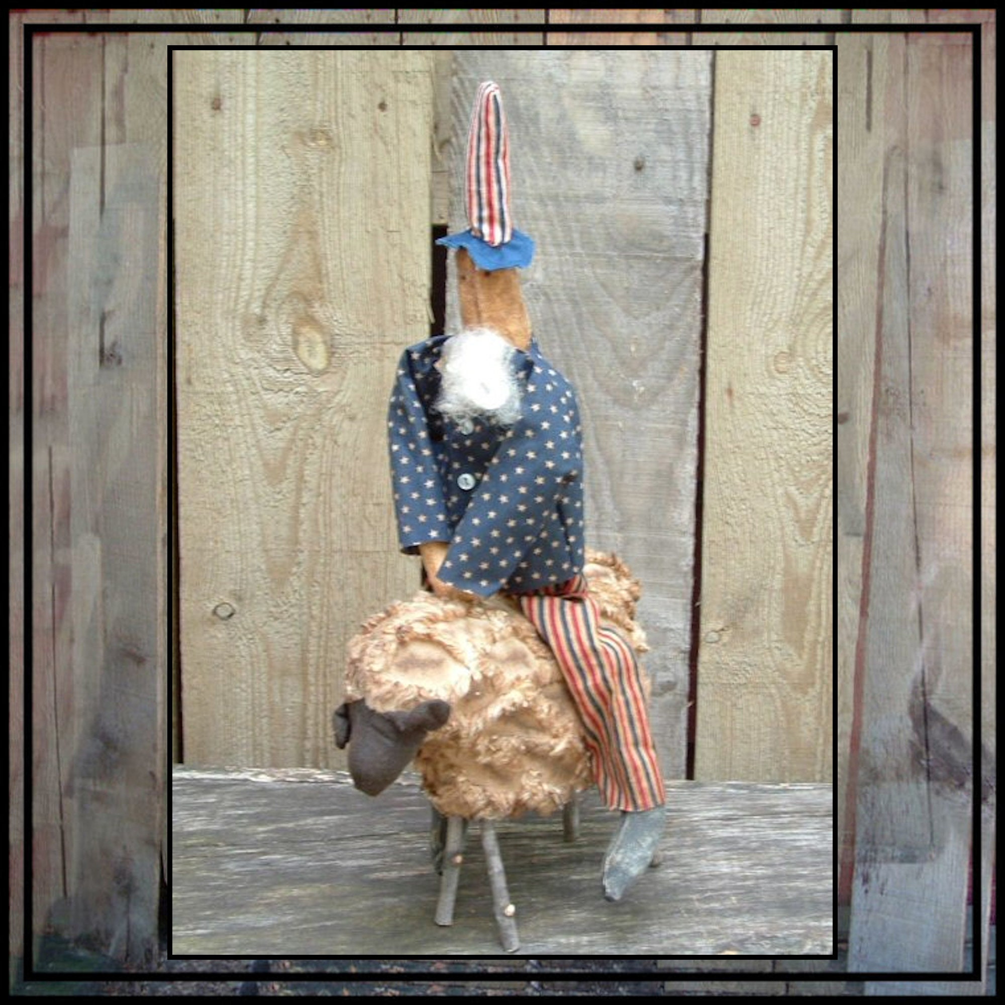 INSTANT DOWNLOAD Digital PDF Pattern Primitive Folk Art Uncle Sam on ...