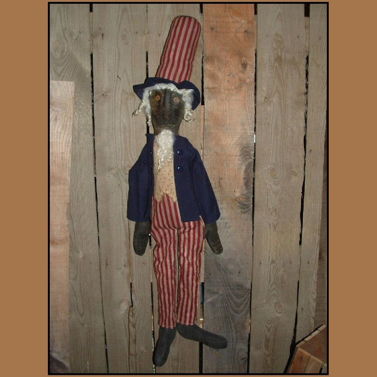 Primitive Folk Art Uncle Sam PDF Instant Download Sewing Pattern HAFAIR ...