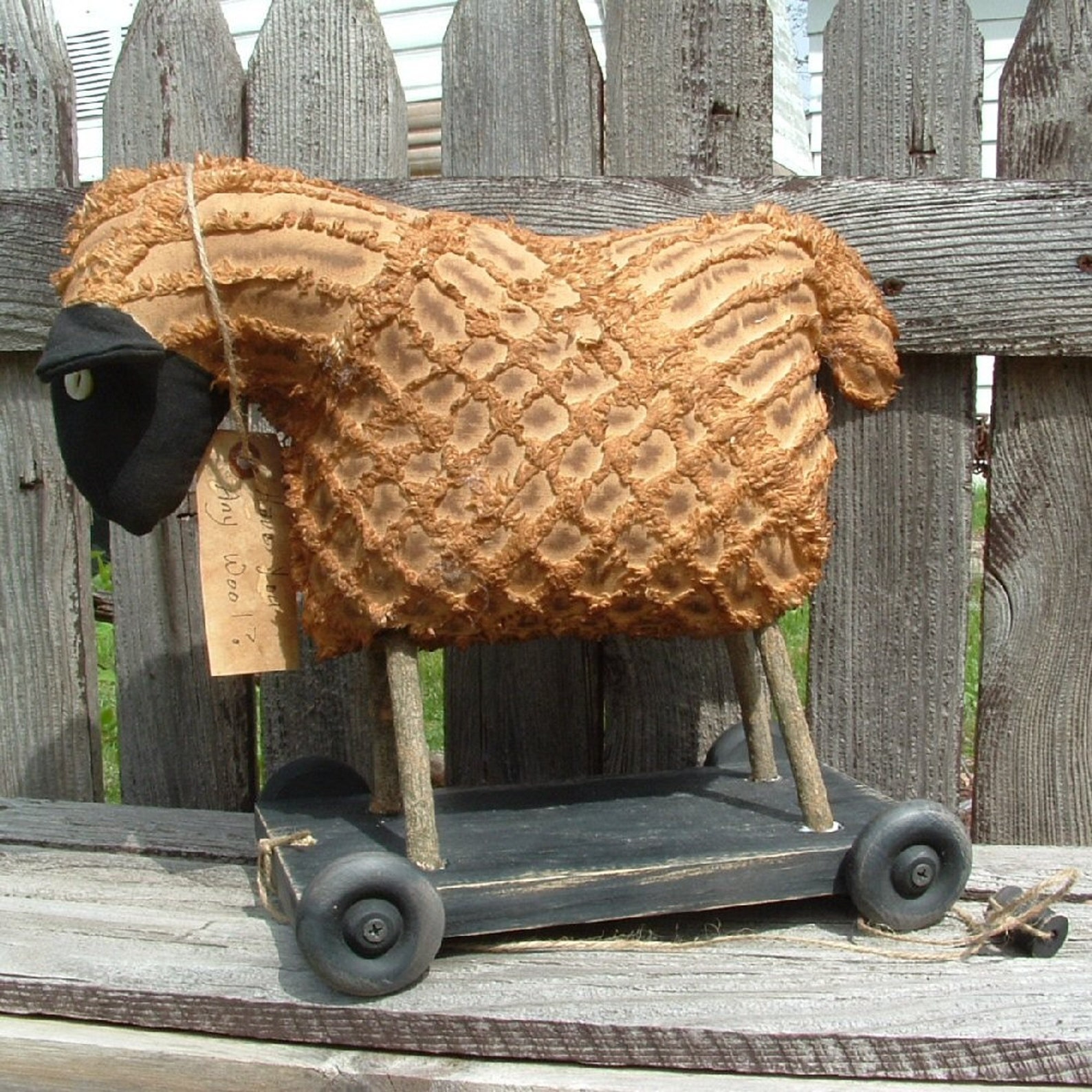 Primitive Pull Toy Sheep Instant Download Pattern Standing Sheep 164 - Etsy