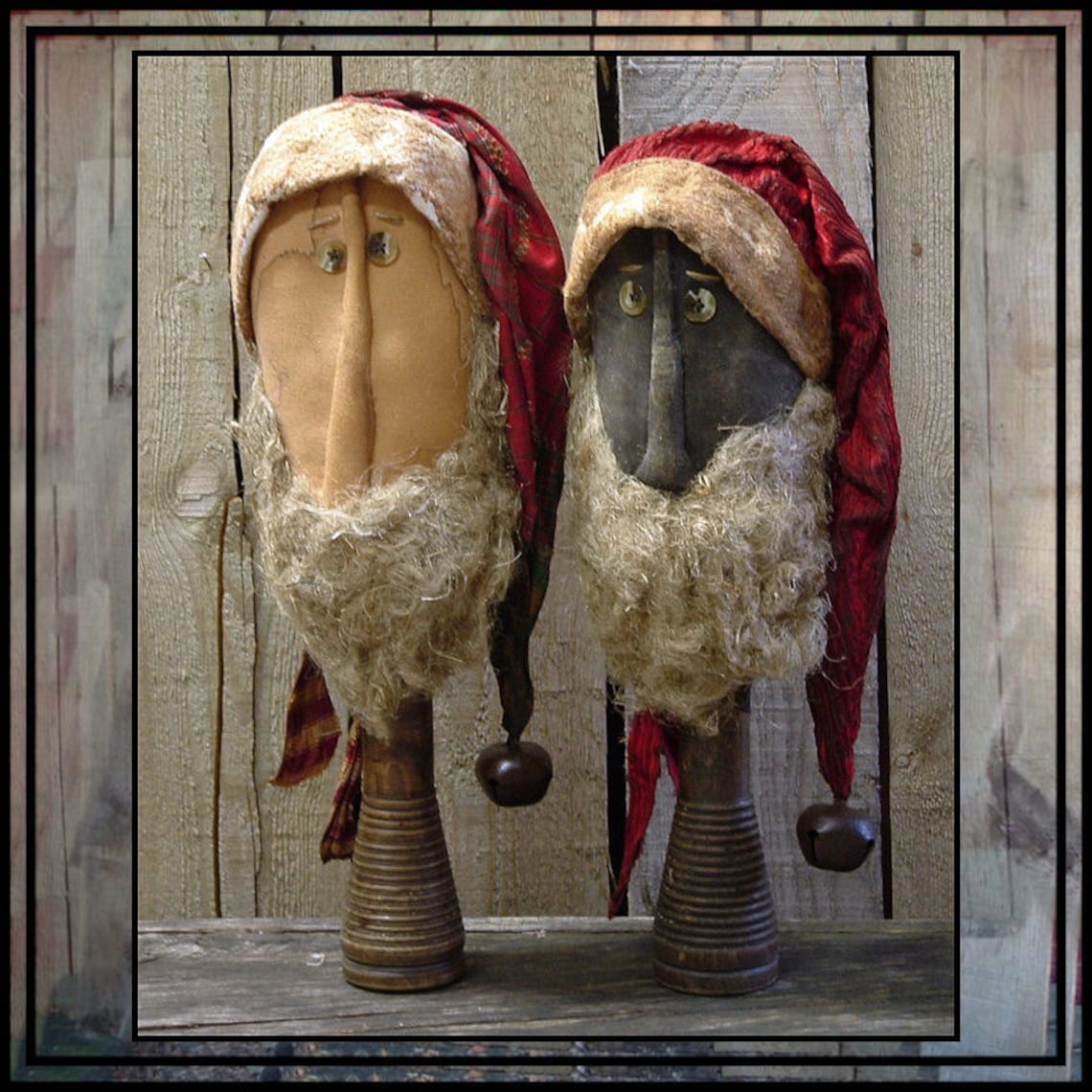 Instant Download Digital Pdf Pattern Primitive Folk Art Santa Make Do ...