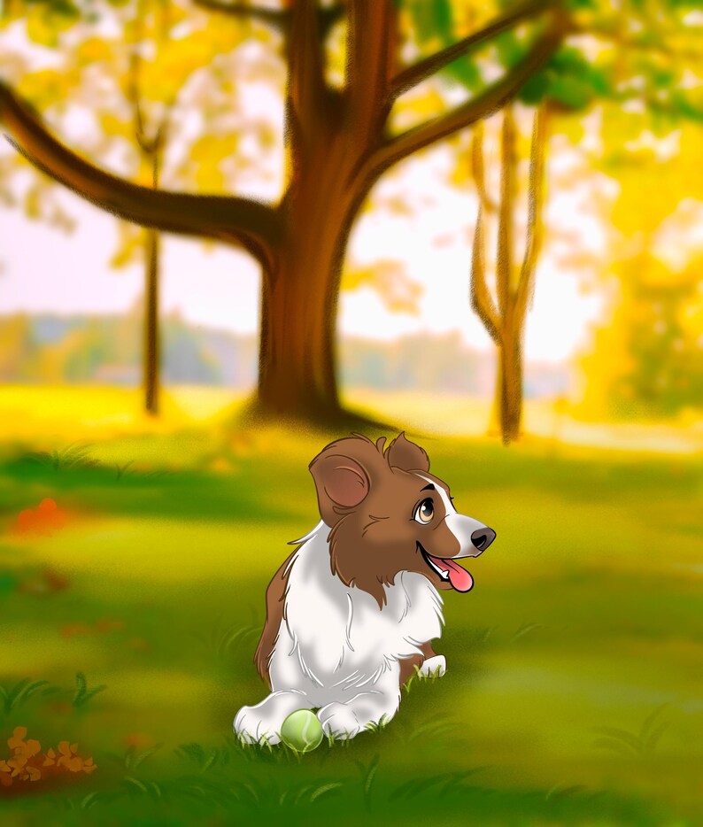 Custom Disney-cartoon Pet Portrait Personalized Portraits Gifts for ...