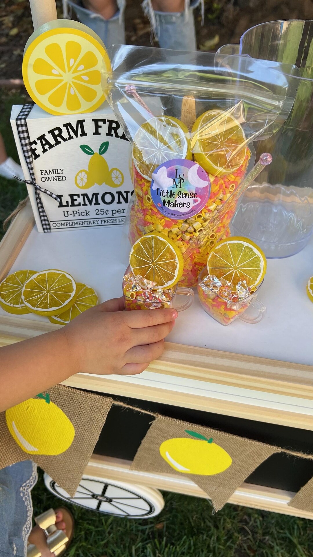 Lemonade Sensory Kit / Lemonade Playdough / Party Favor / Birthday ...