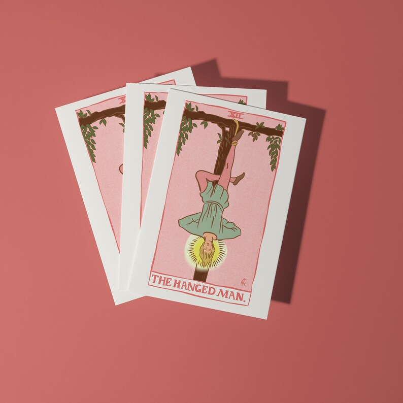 The Hanged Man Tarot Card Print A3 A4 A5 5x7 4x6 - Etsy