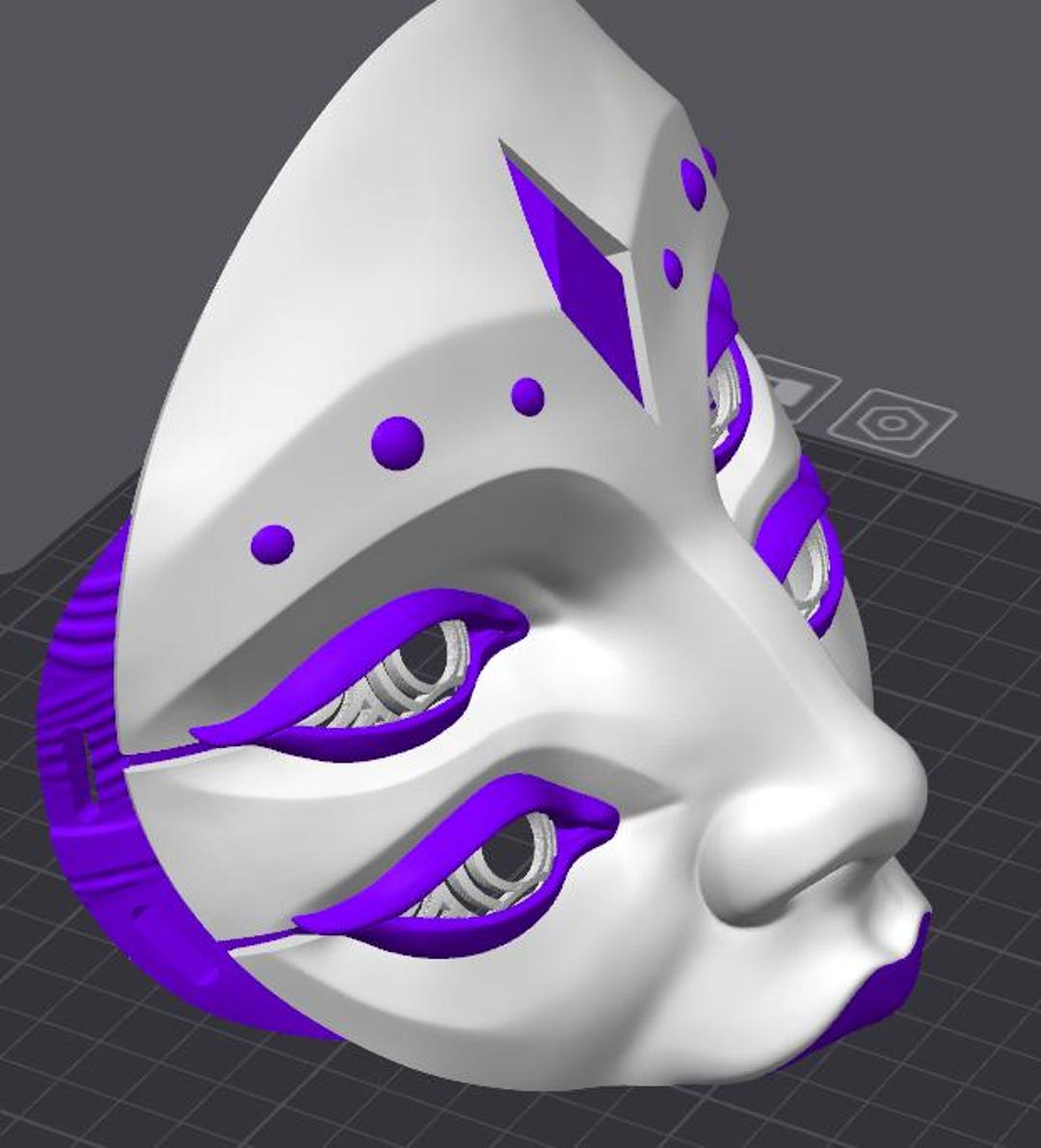 Hellequin Mask - Etsy