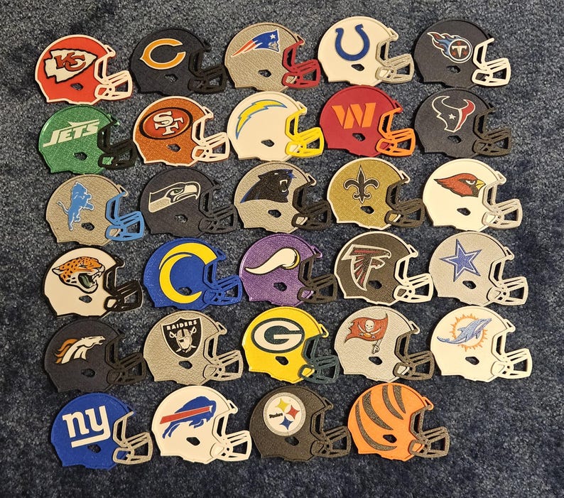 NFL Larger Team Magnets WIP College Teams - Etsy