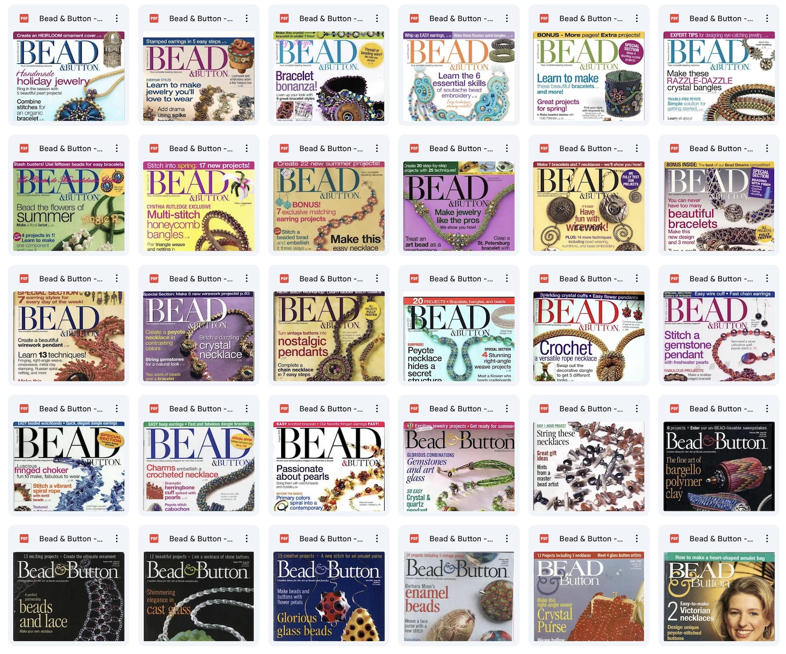 800+ Beading & Jewelry Magazines | Lot of Books, Instructions, Patterns ...