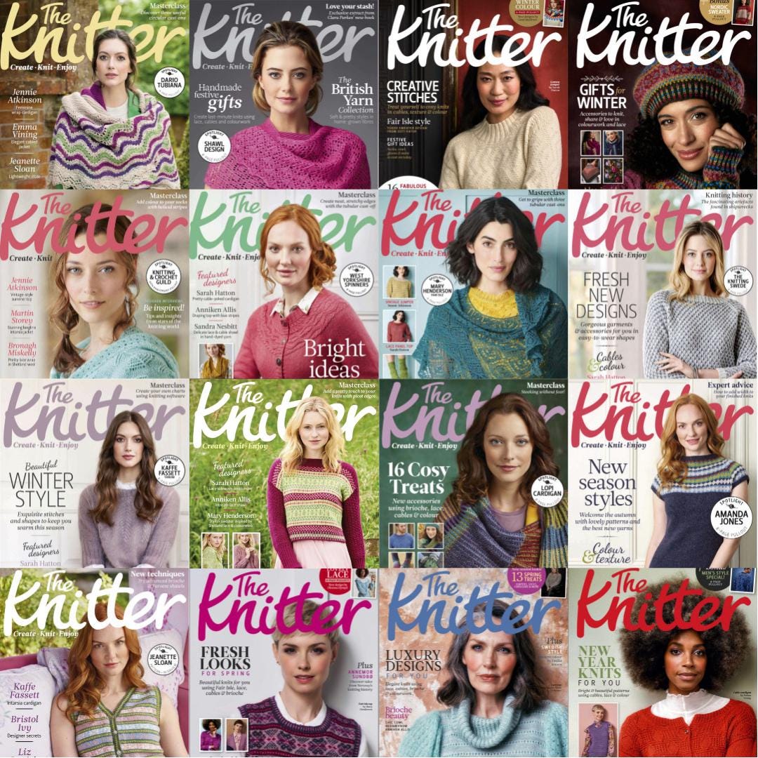 221 THE KNITTER Magazine Issues Bundle Collection of Knitting Magazines ...