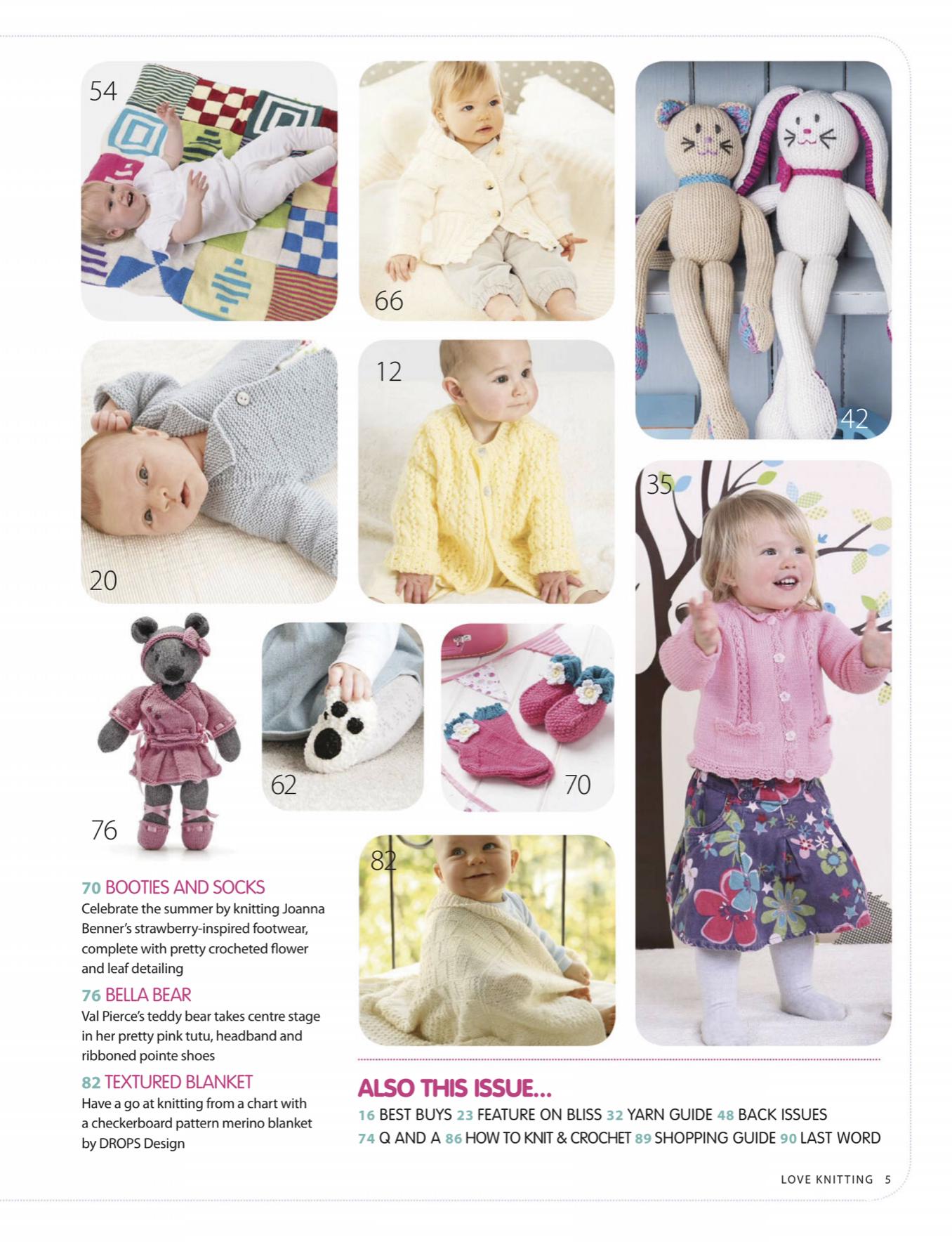 24 Love Knitting for Baby Magazines | Bundle of Baby Knitting Patterns ...