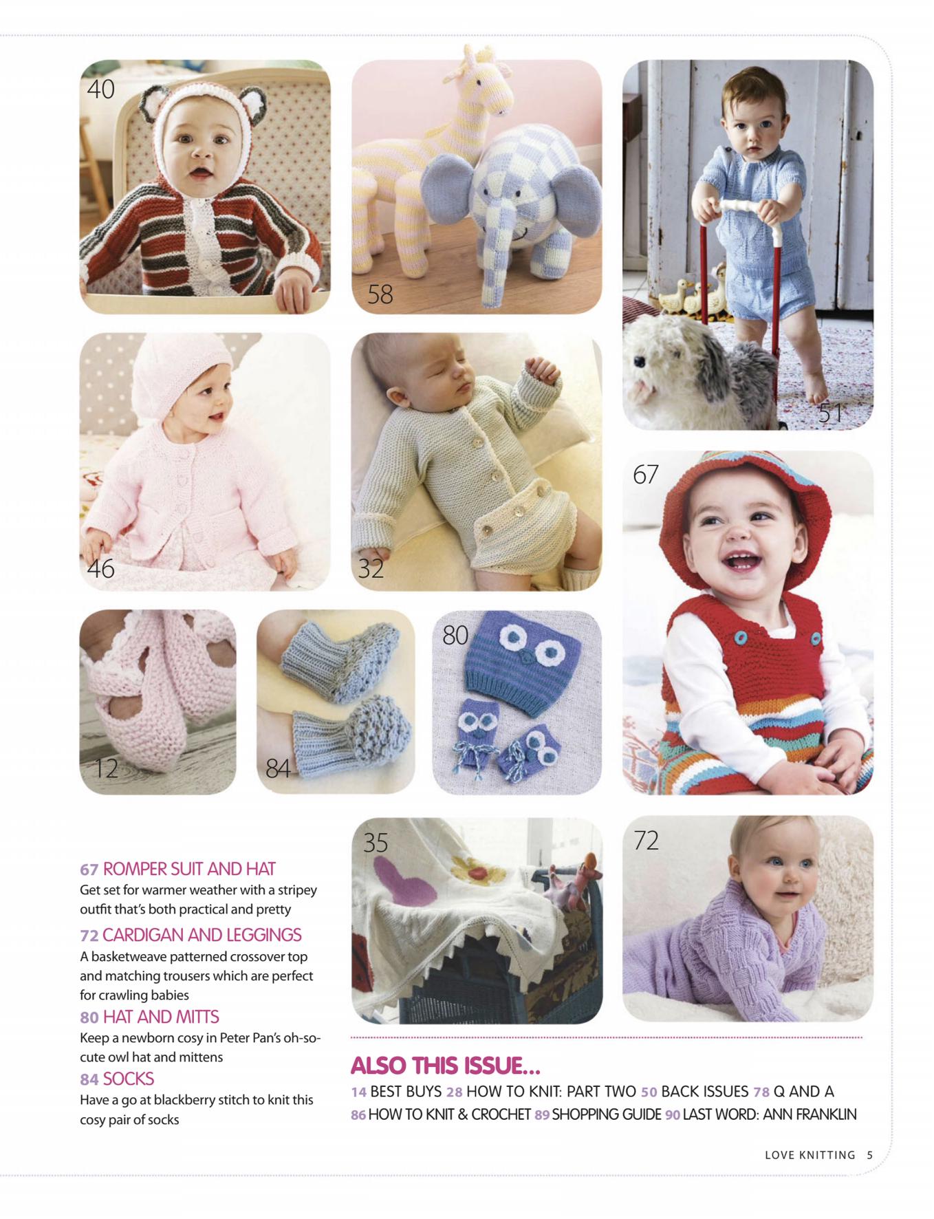24 Love Knitting for Baby Magazines | Bundle of Baby Knitting Patterns ...