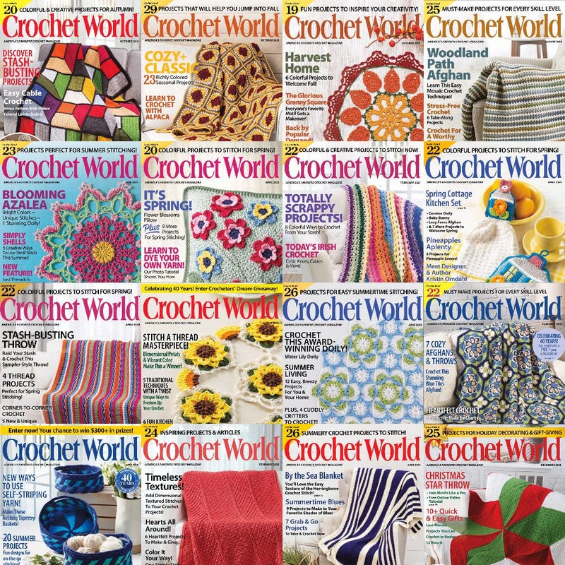 World Crochet Magazine - Etsy