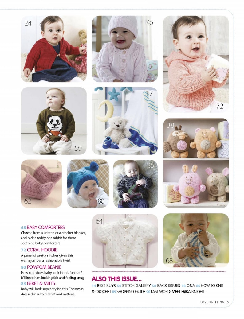 24 Love Knitting for Baby Magazines | Bundle of Baby Knitting Patterns ...