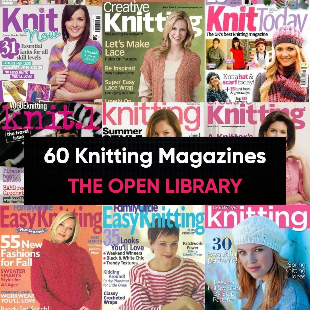 60 Knitting Magazines | KNITTING MAGAZINE BUNDLE | 5700 Pages Full of ...