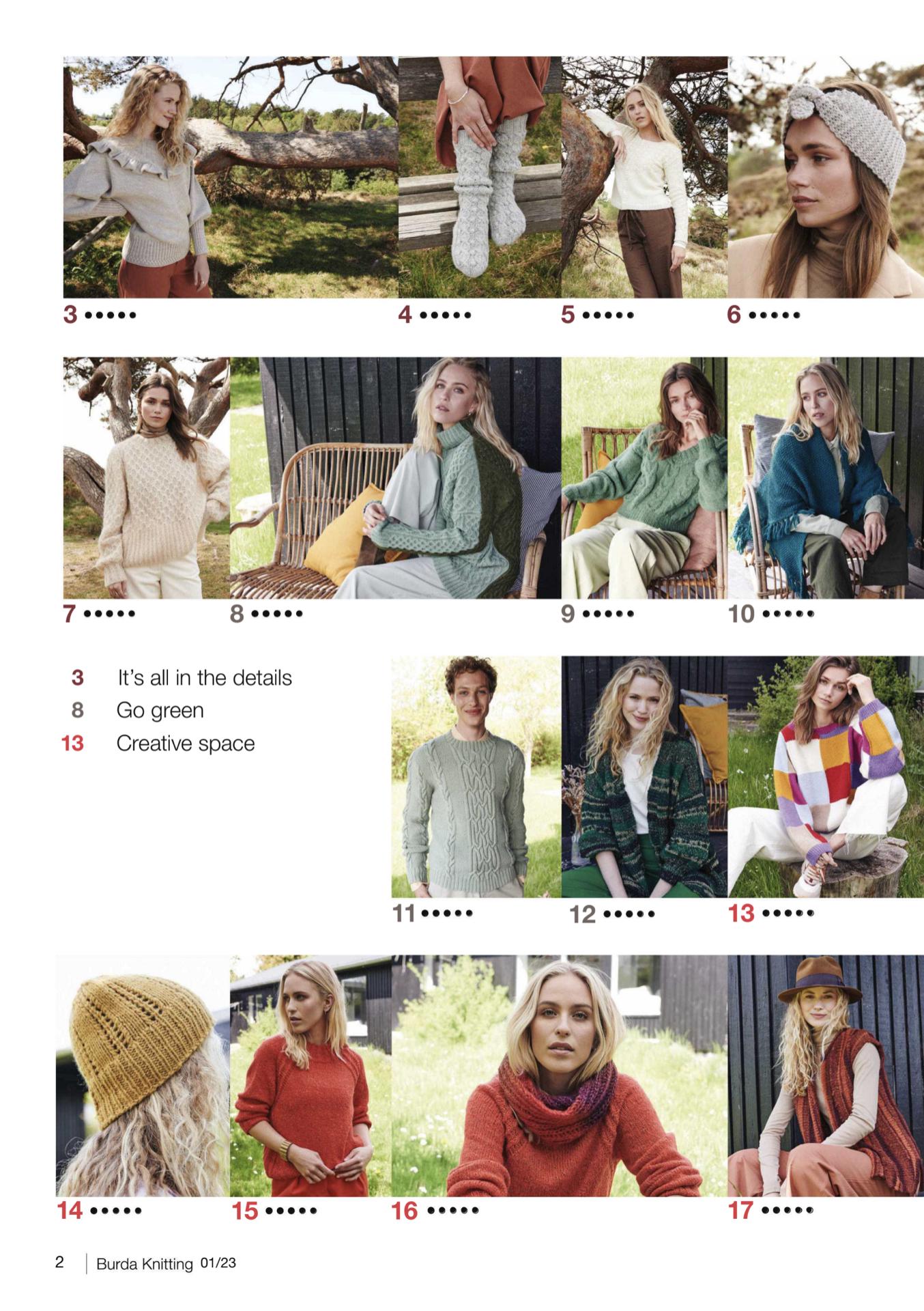 27 Burda Knitting Magazines | Modern Knitting Magazine Bundle ...