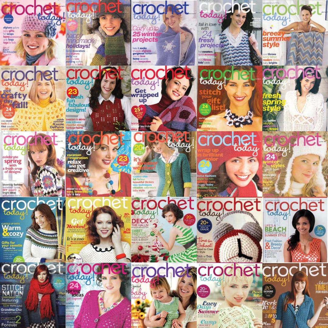47 Crochet Today Magazines | Crochet Magazines Bundle Collection Full ...