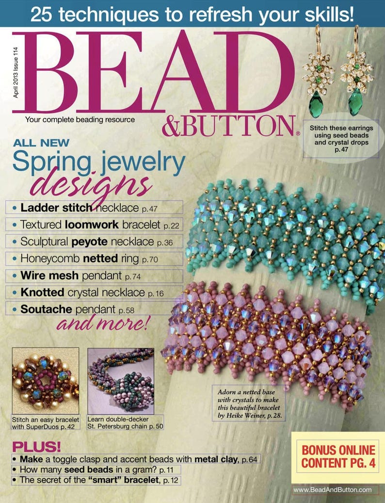 119 'bead & Button' Magazines | Beading and Jewelry Making Magazine ...
