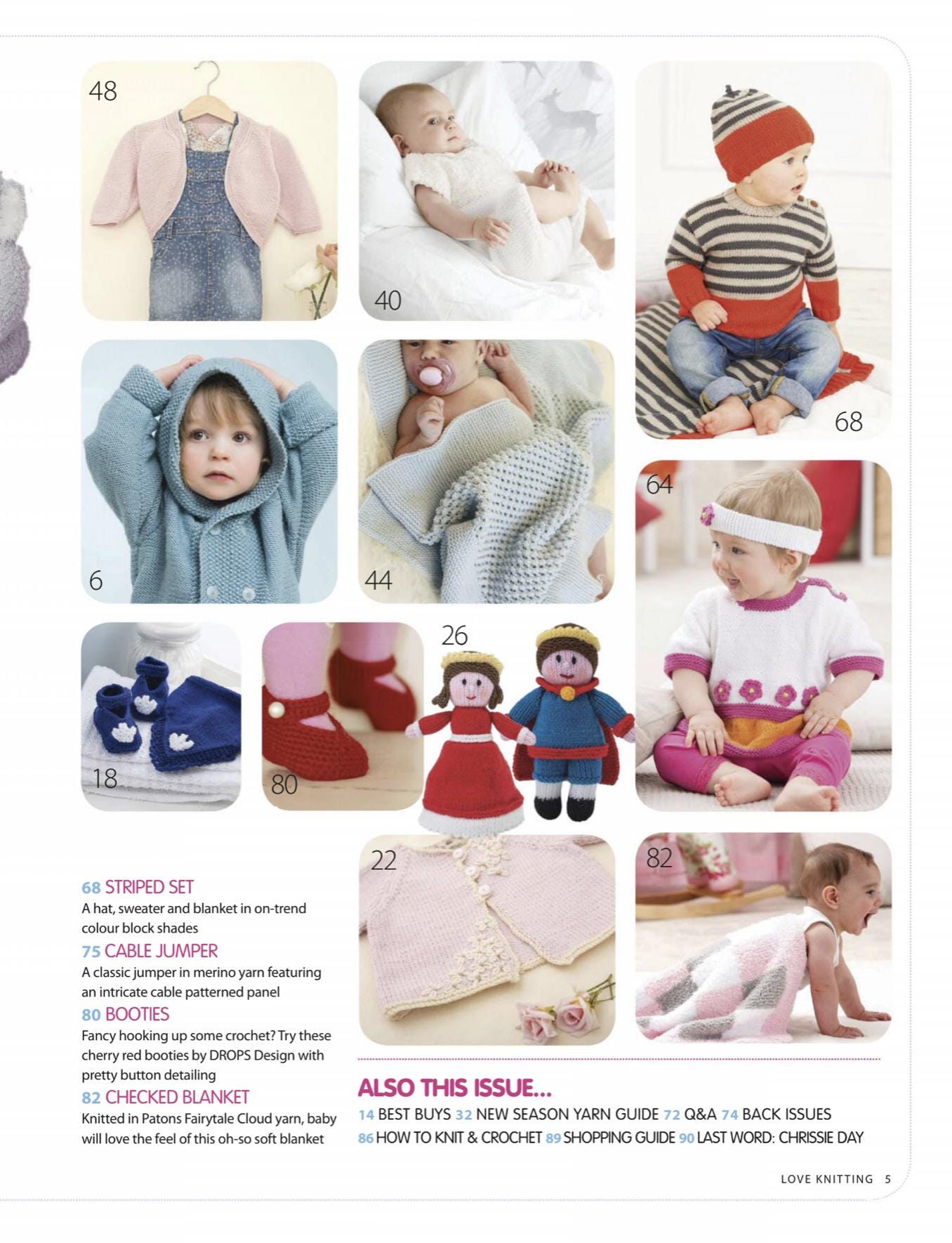 24 Love Knitting for Baby Magazines | Bundle of Baby Knitting Patterns ...