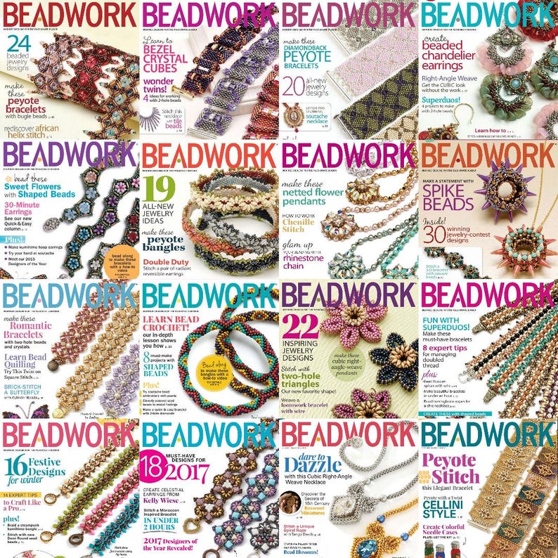 103 Beadwork Magazines | Beading and Jewelry Making Magazine Bundle ...