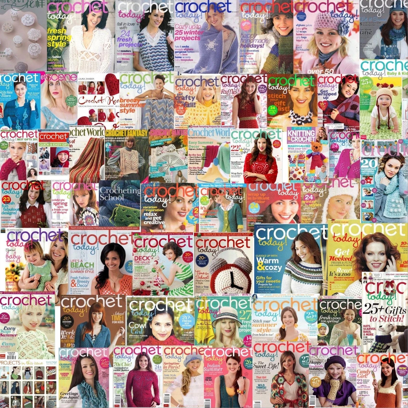 55 Crochet Magazines | Bundle Collection of Crochet Patterns | 55 PDF ...