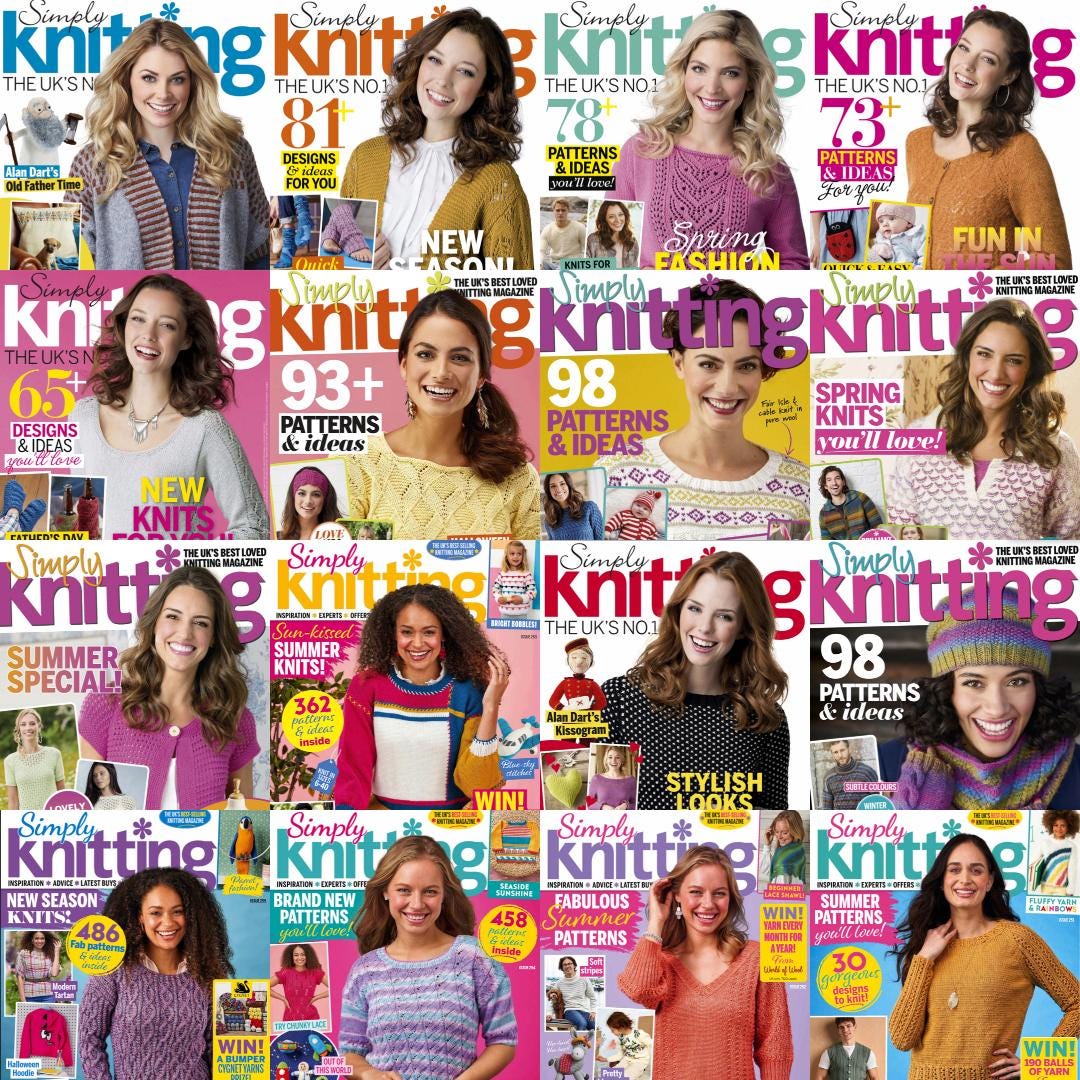 143 Simply Knitting Magazines Bundle of Patterns & Knitting Magazine Issues Digital Download - Etsy