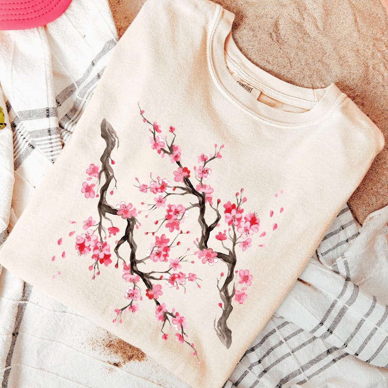 Cherry Blossom Shirt - Etsy