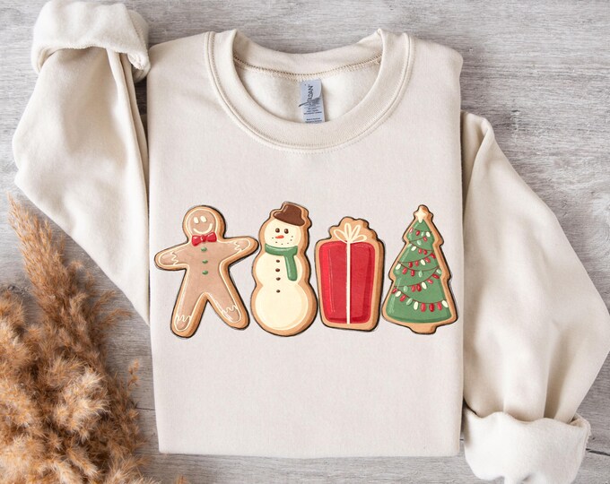 Gingerbread Cookies Sweatshirt, Christmas Shirt, Christmas Sweater ...