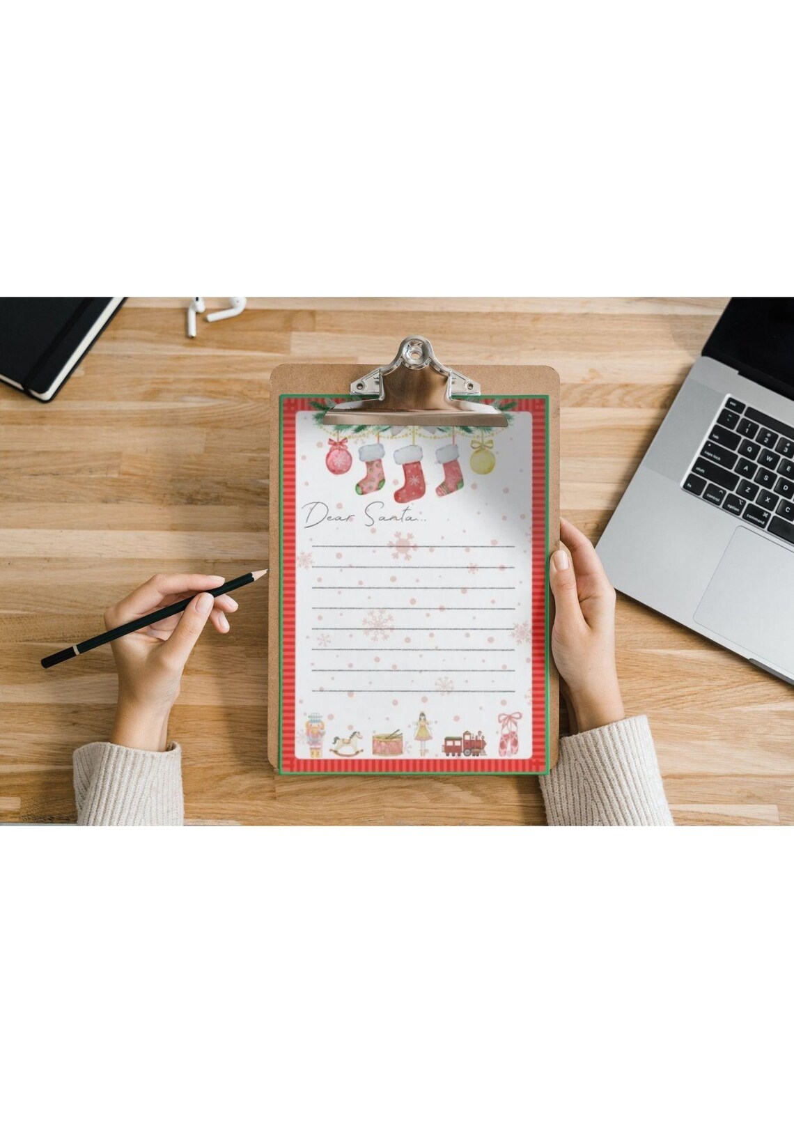 Printable Dear Santa Letter Template | Christmas Letter to Santa ...