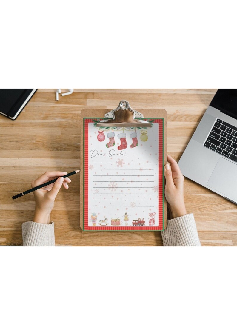 Printable Dear Santa Letter Template | Christmas Letter to Santa ...