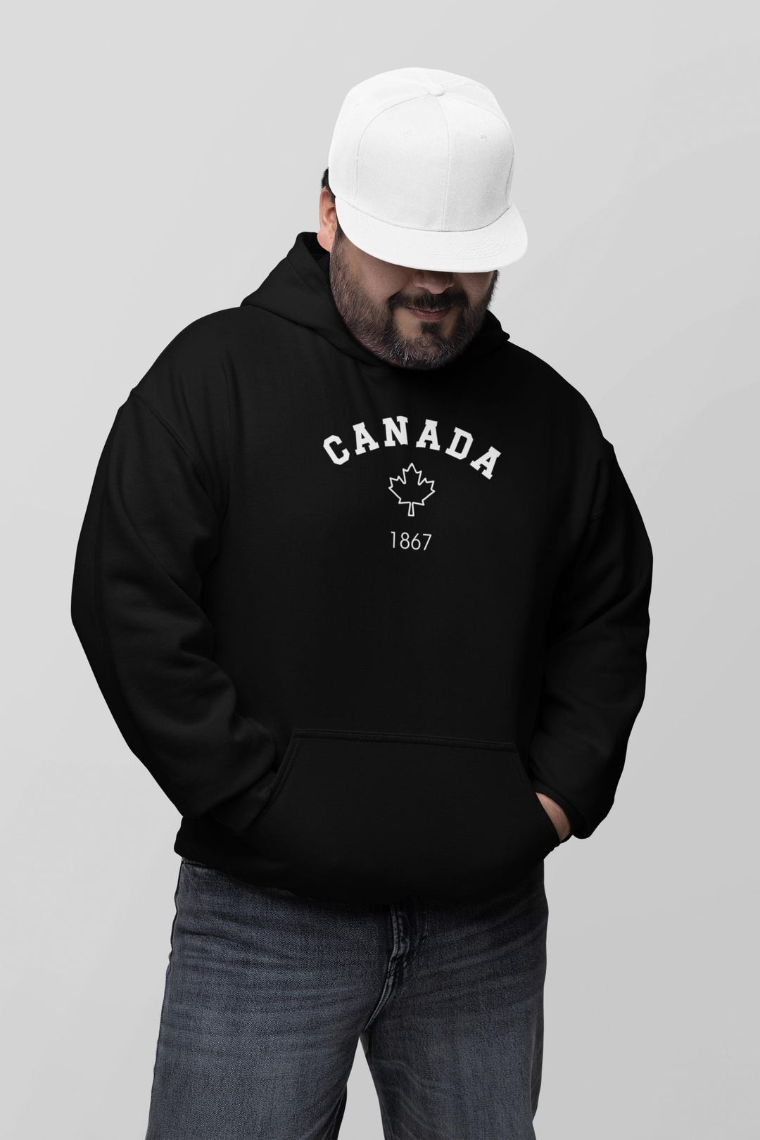 Canada Maple Leaf Hoodie, Canadian Sweatshirt, Unisex Hooded Jumper ...