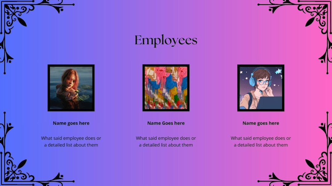 Employee Website Template - Etsy