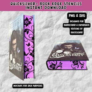 Quicksilver Book Edge Stencils for Sprayed Edges Booktok PNG SVG ...