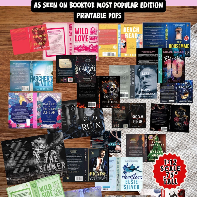 Romance Book Cover Mini - Etsy