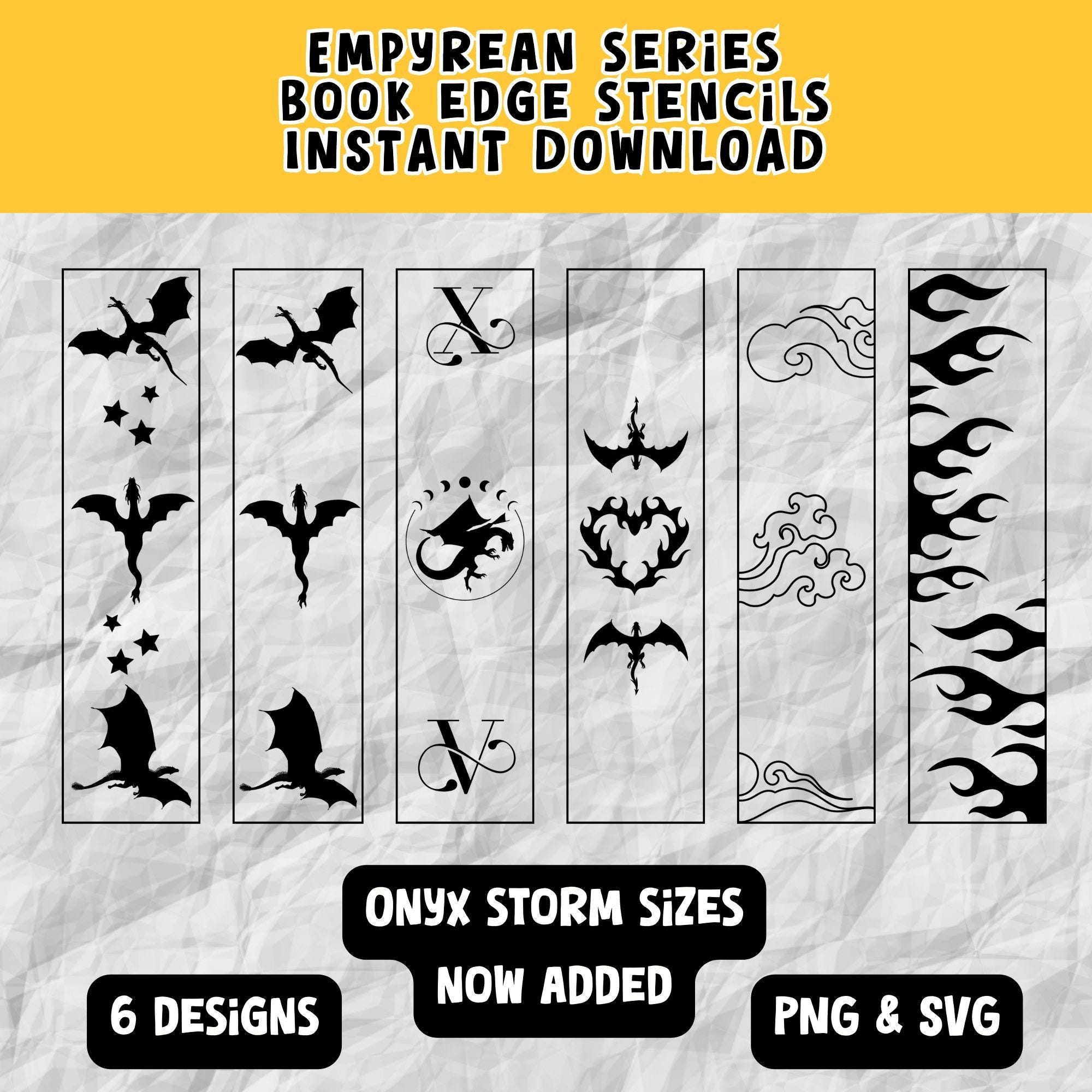 Empyrean Series Inspired Book Edge Stencils for Sprayed Edges Booktok ...