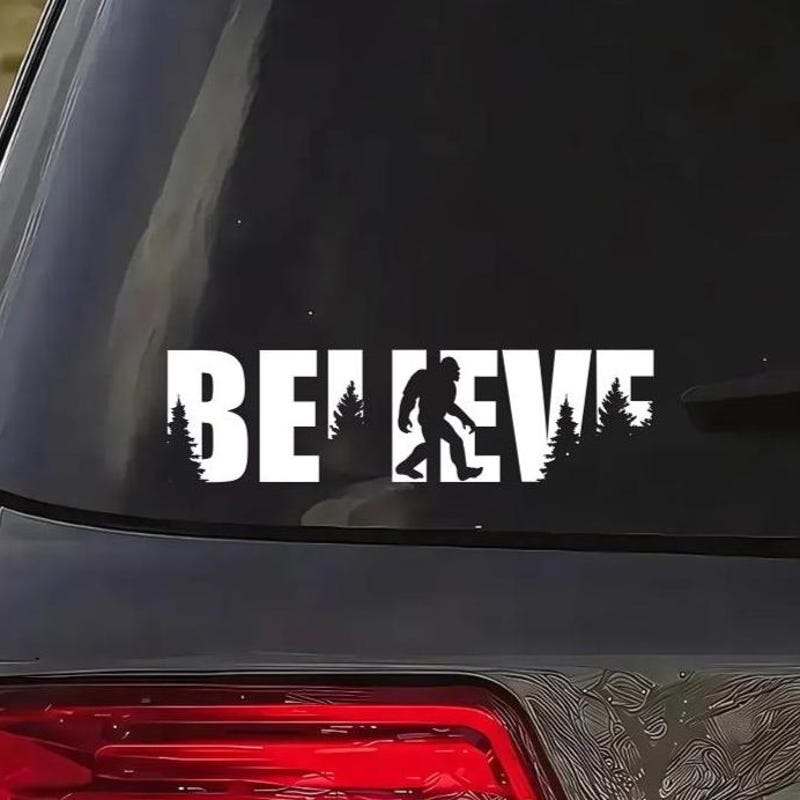 Sasquatch I Believe Car Tag - Etsy