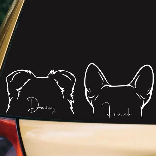 Dog Car Decals - Etsy