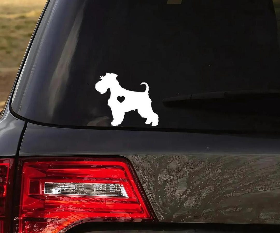 Schnauzer Decal for Cars, Tumblers and More | Schnauzer Vinyl Sticker ...