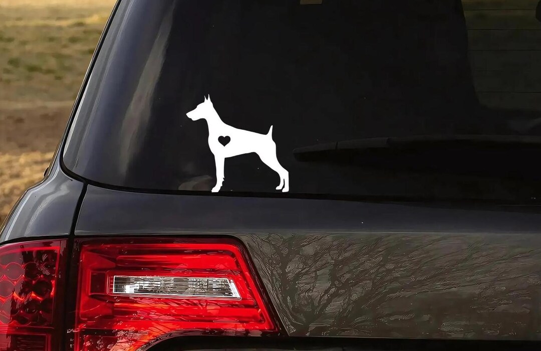 Doberman Pinscher Decal for Cars, Tumblers and More | Doberman Vinyl ...
