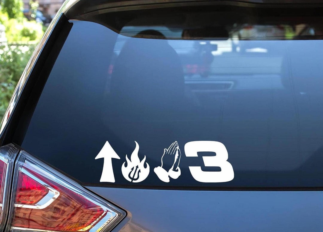 Raise Hell Praise Dale Car Vinyl Decal: Funny Racing Stickers for Cars ...