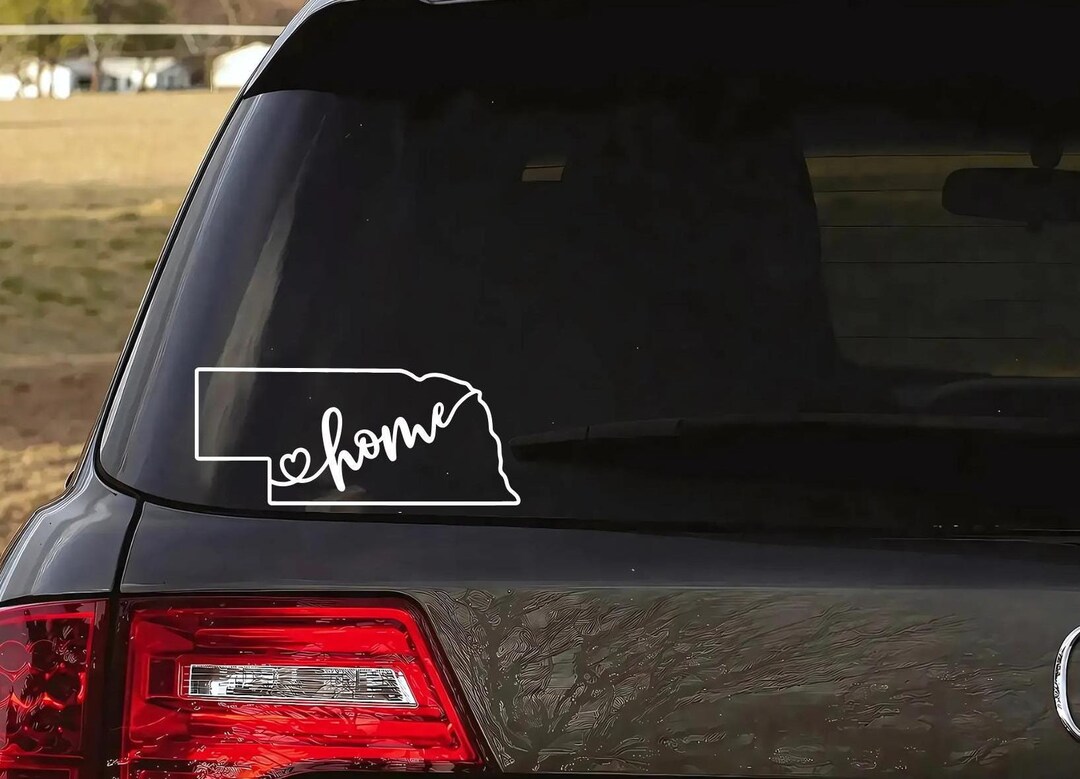 Nebraska Home State Decal | Multiple Designs | Nebraska Sticker ...