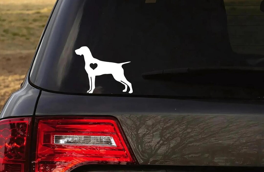 GSP Vinyl Decal: German Shorthaired Pointer Car Sticker With Cut Out ...